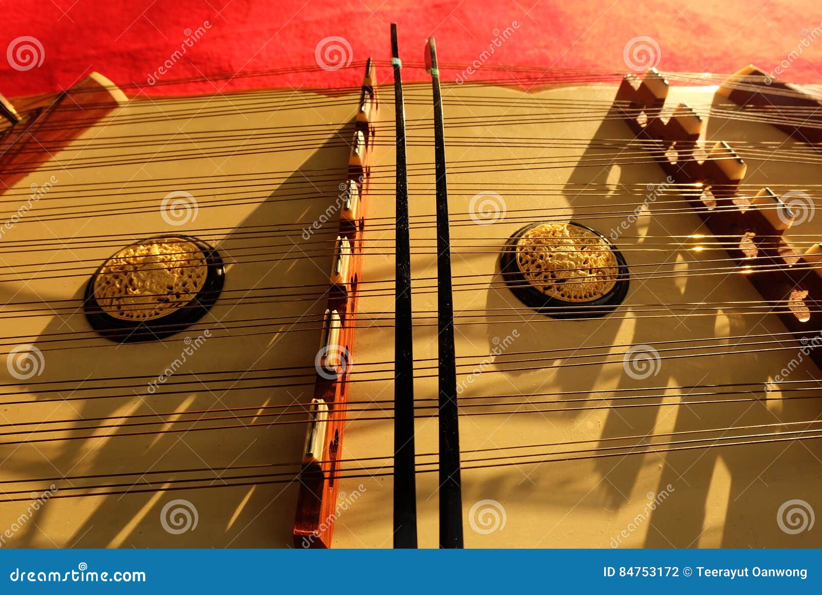 Thai instruments. stock photo. Image of wood, performance - 84753172