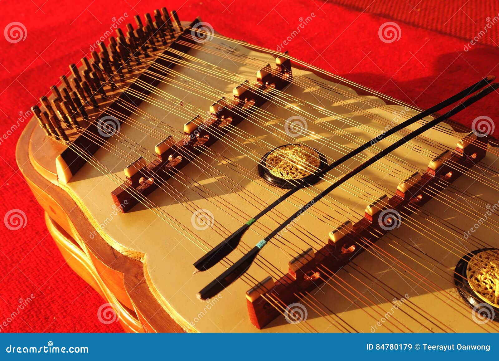Thai Instruments.they are on Stage. Stock Image - Image of vintage ...