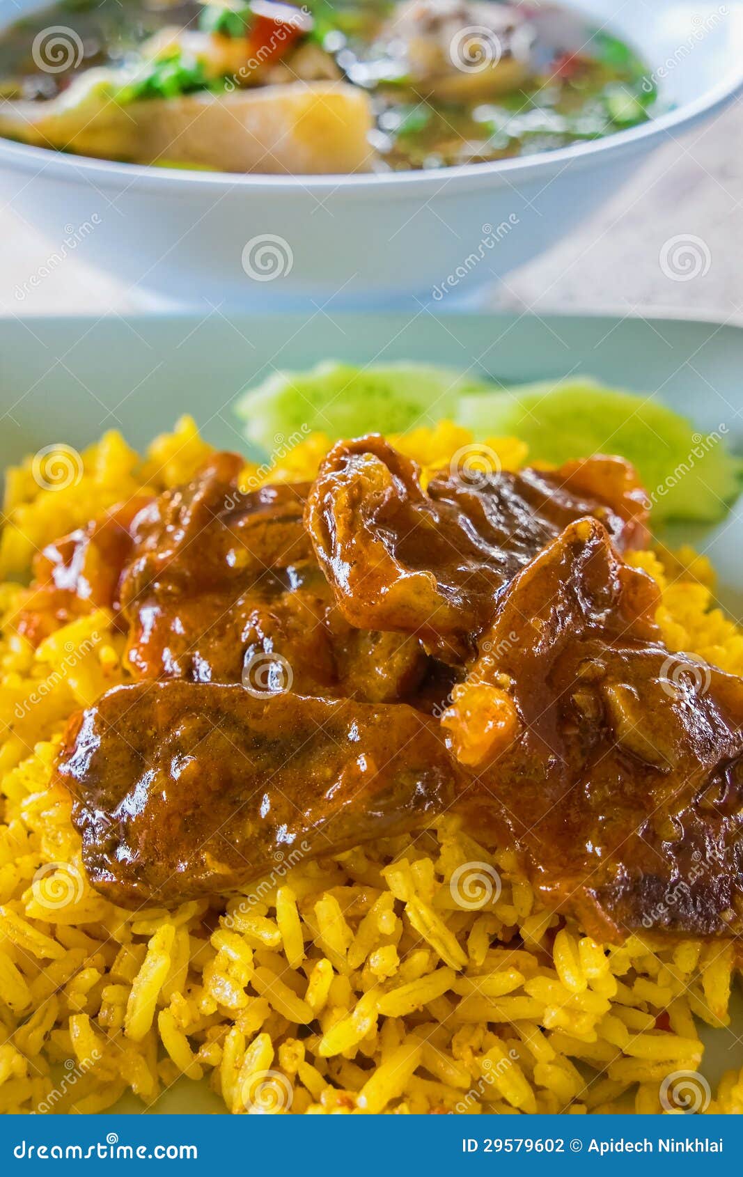 Thai Islamic dish stock photo. Image of carbohydrates - 29579602