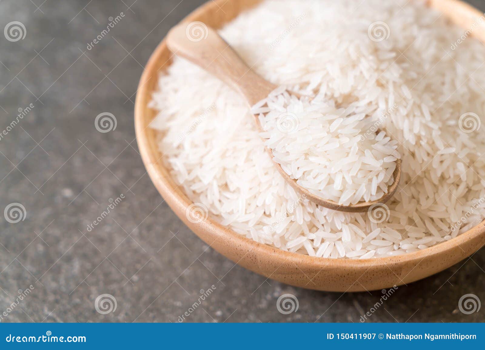 Thai jasmine rice stock image. Image of rice, ingredient - 150411907