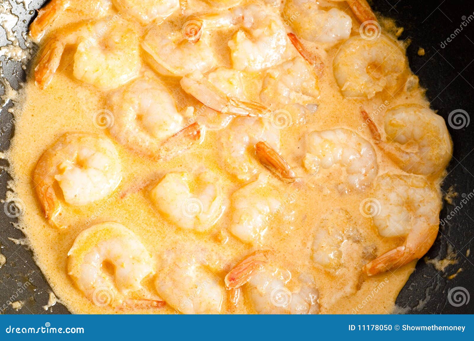 King Prawn And Cucumber On A Fork. Appetizers Stock Photo ...