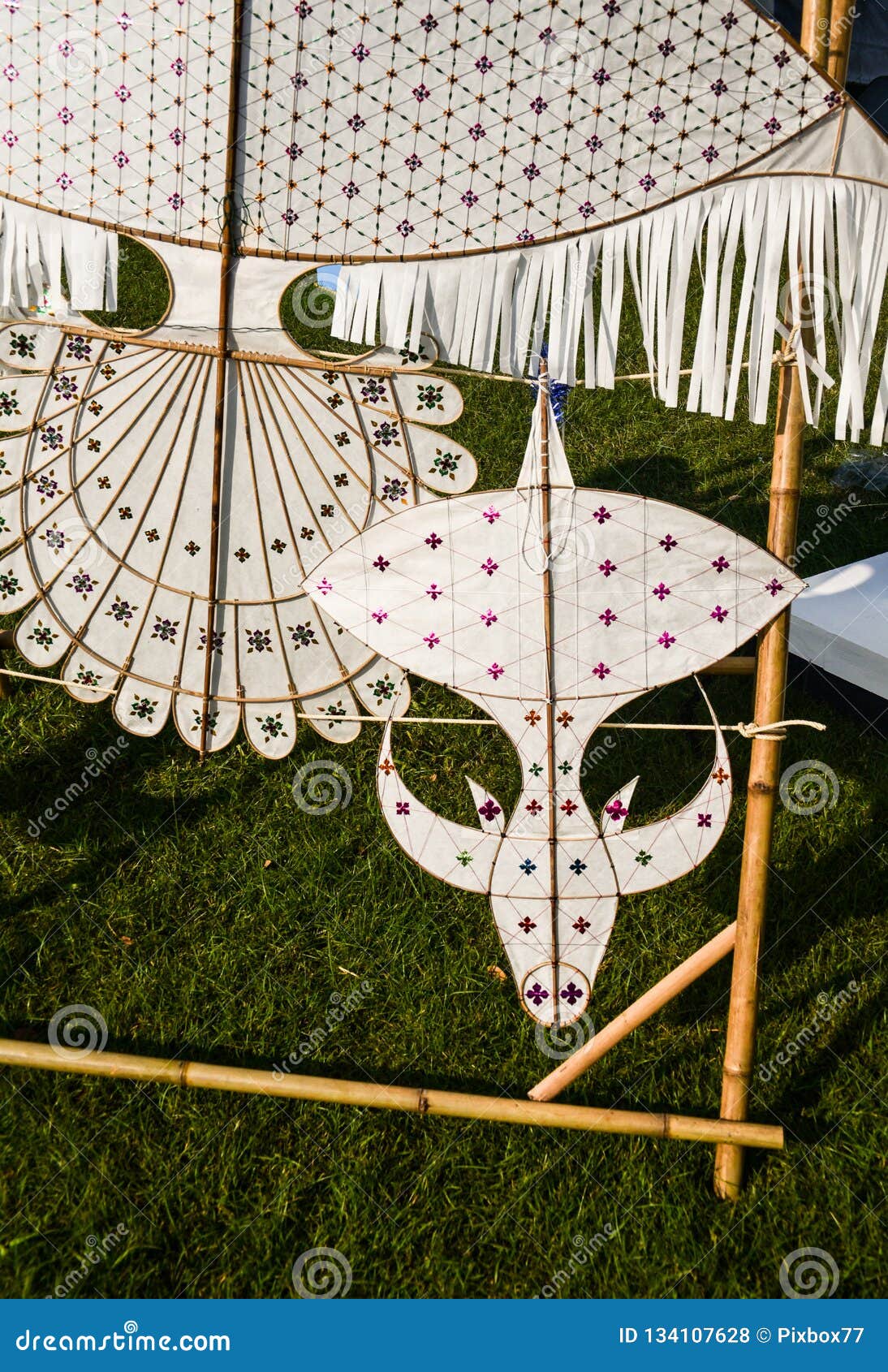 Thai kite, Buffalo kite stock photo. Image of thai, nature - 134107628