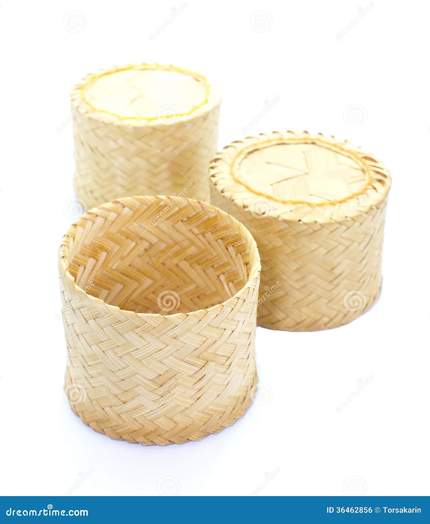 Thai Laos Bamboo Sticky Rice Container Stock Photo - Image of glutinous ...