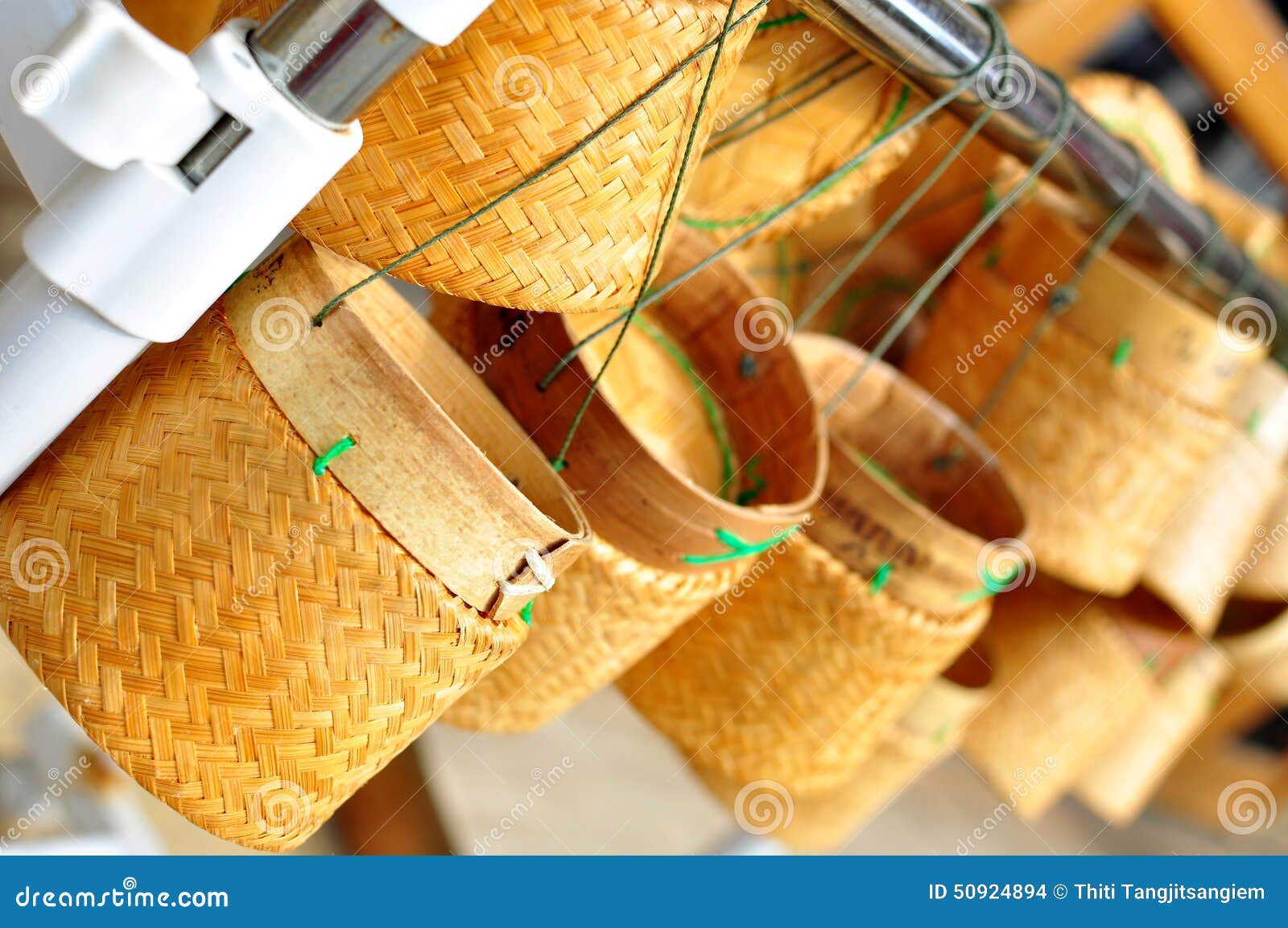 Thai Laos Bamboo Sticky Rice Container Royalty-Free Stock Photo ...