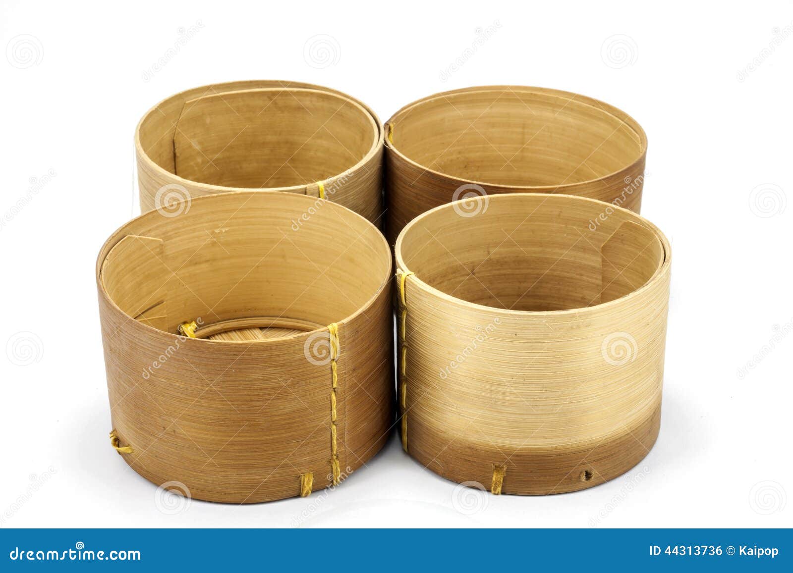 Thai Laos Bamboo Sticky Rice Container Stock Photo - Image of white ...
