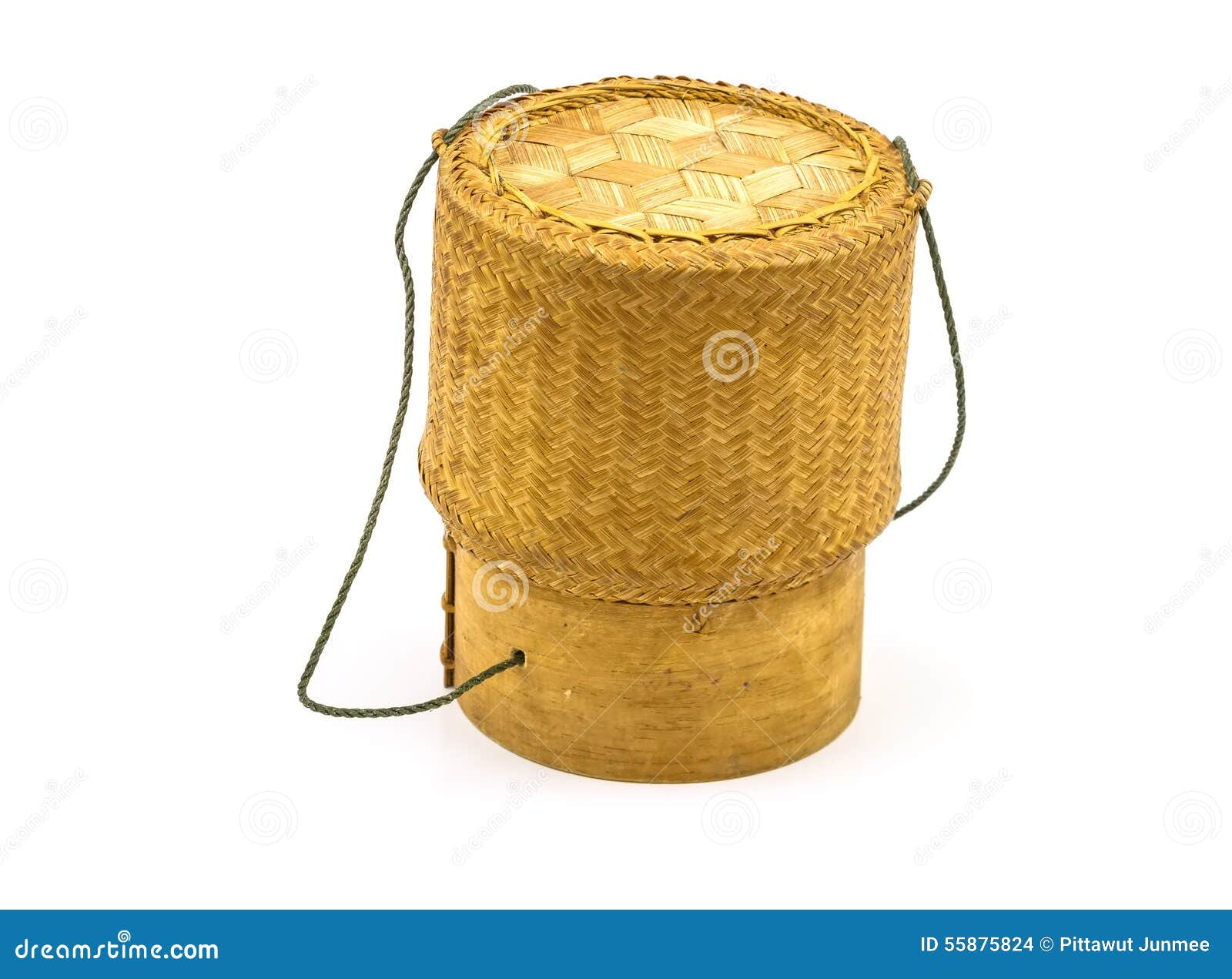 Thai -Laos Bamboo Sticky Rice Container Stock Photo - Image of khao ...
