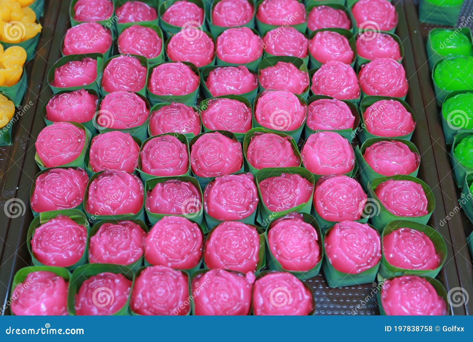 Thai Tea Layer Cake Decorated With White Ribbon For Birthday Cake ...