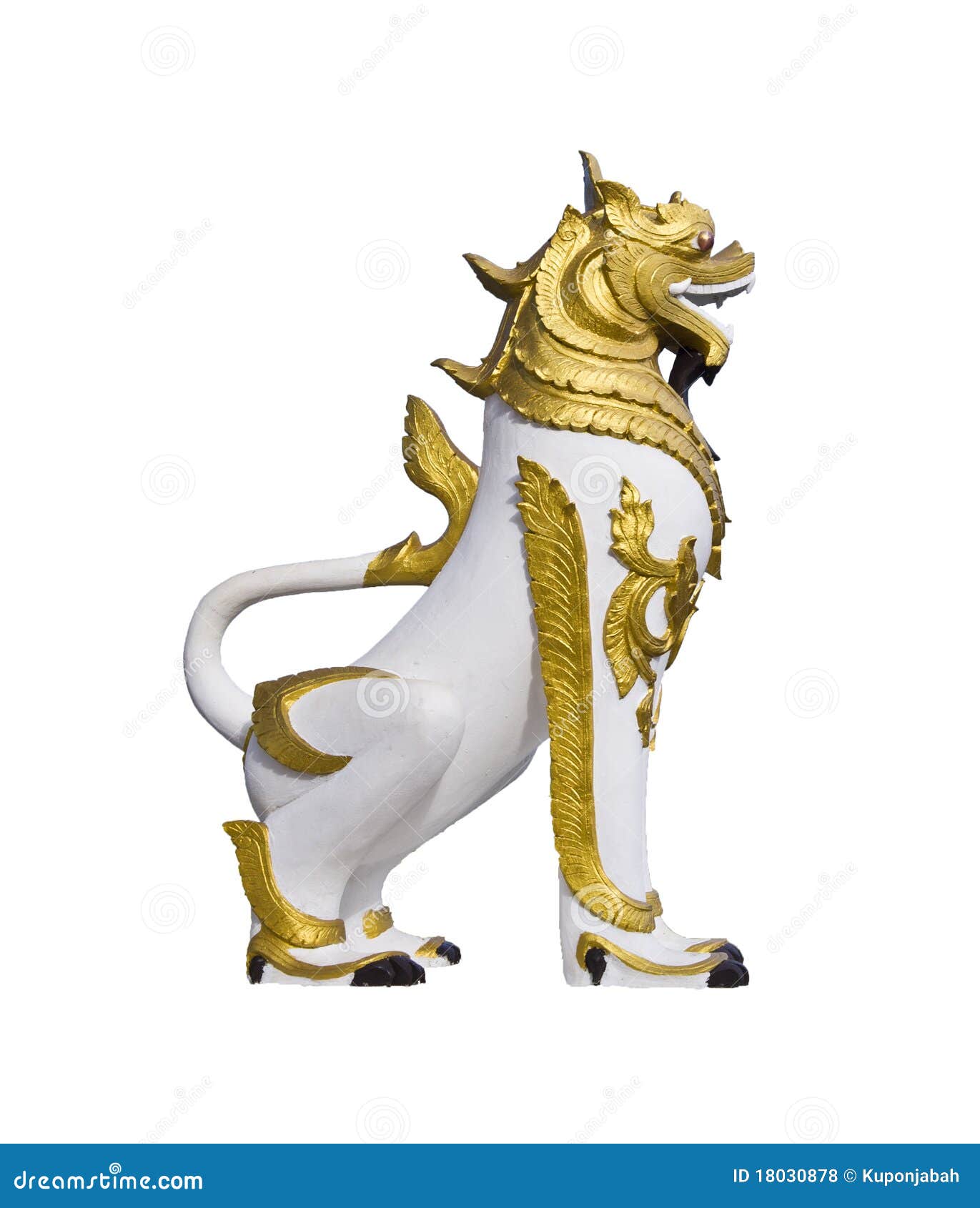 Thai Lion Singha Traditional Or Ancient Design Stock Photography ...
