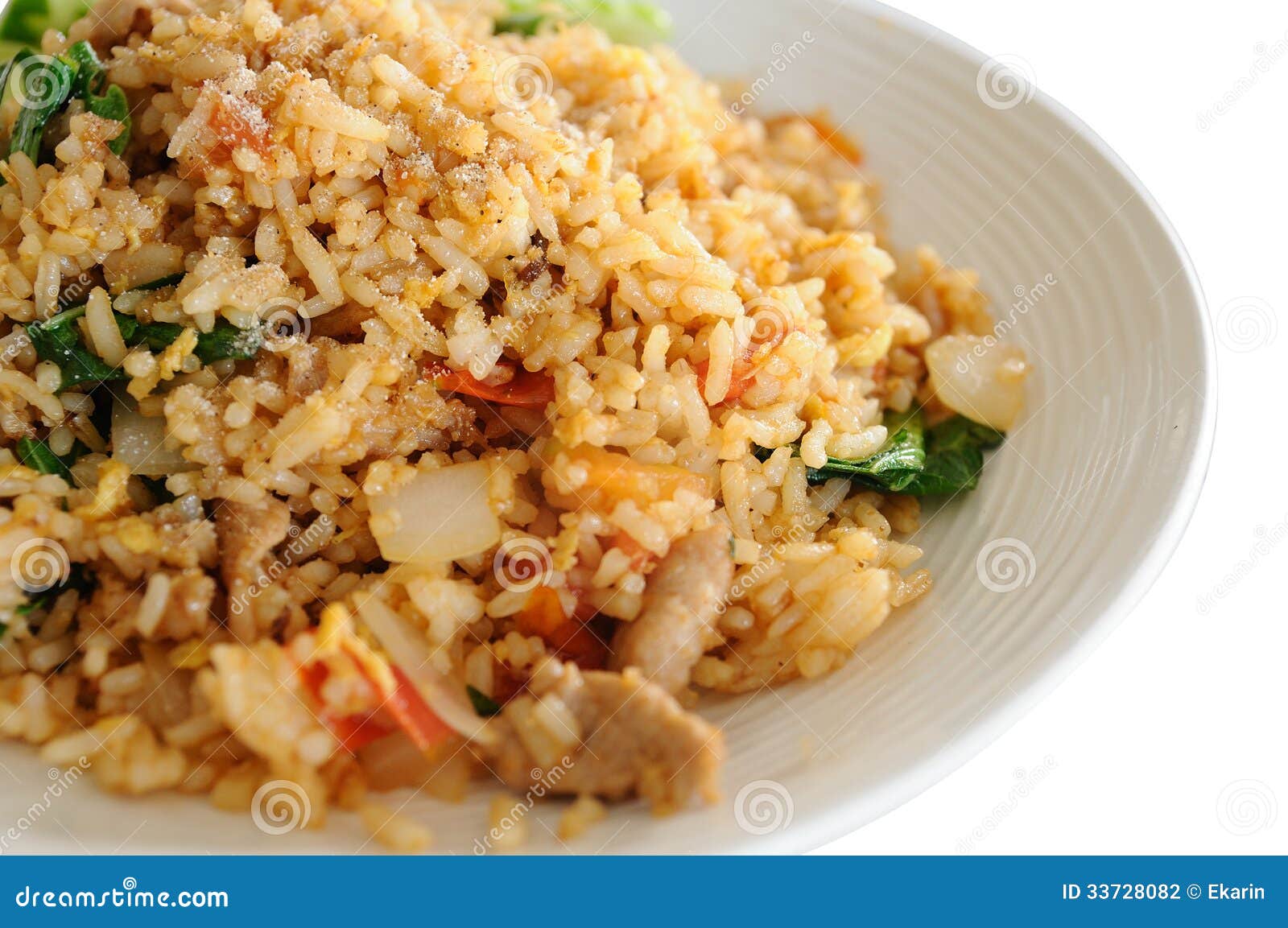 Thai Local Food, Pork Fried Rice. Stock Photo - Image of love, lunch ...