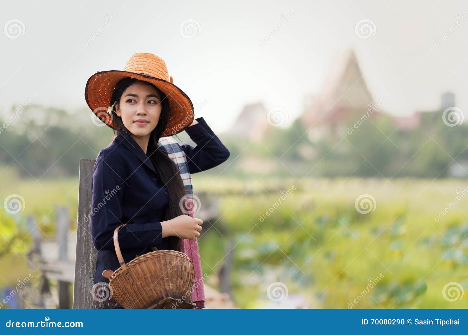 Thai local woman working stock photo. Image of beautiful - 70000290