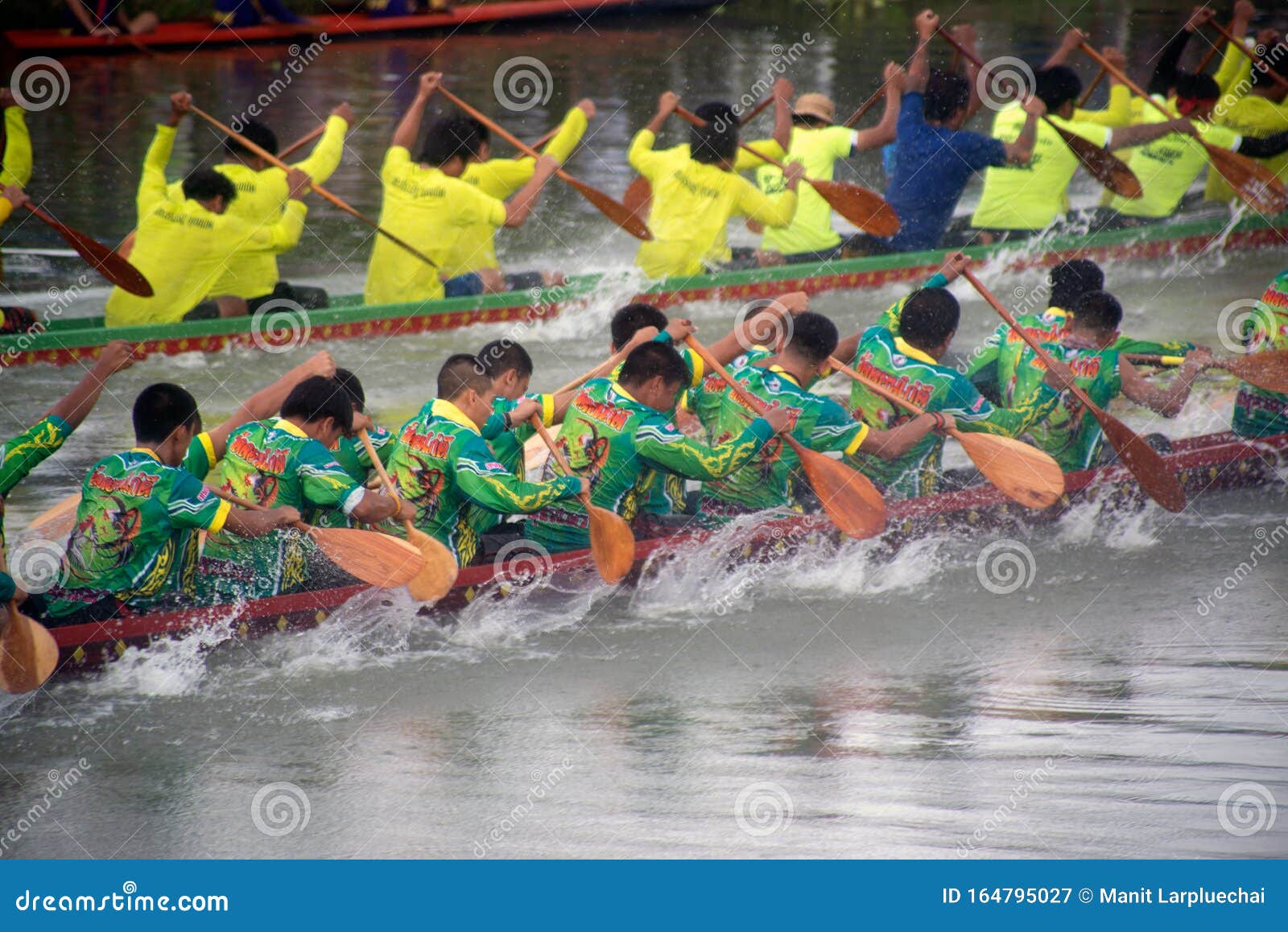 Thai Long Boat Racing Championship. Editorial Photography - Image of ...