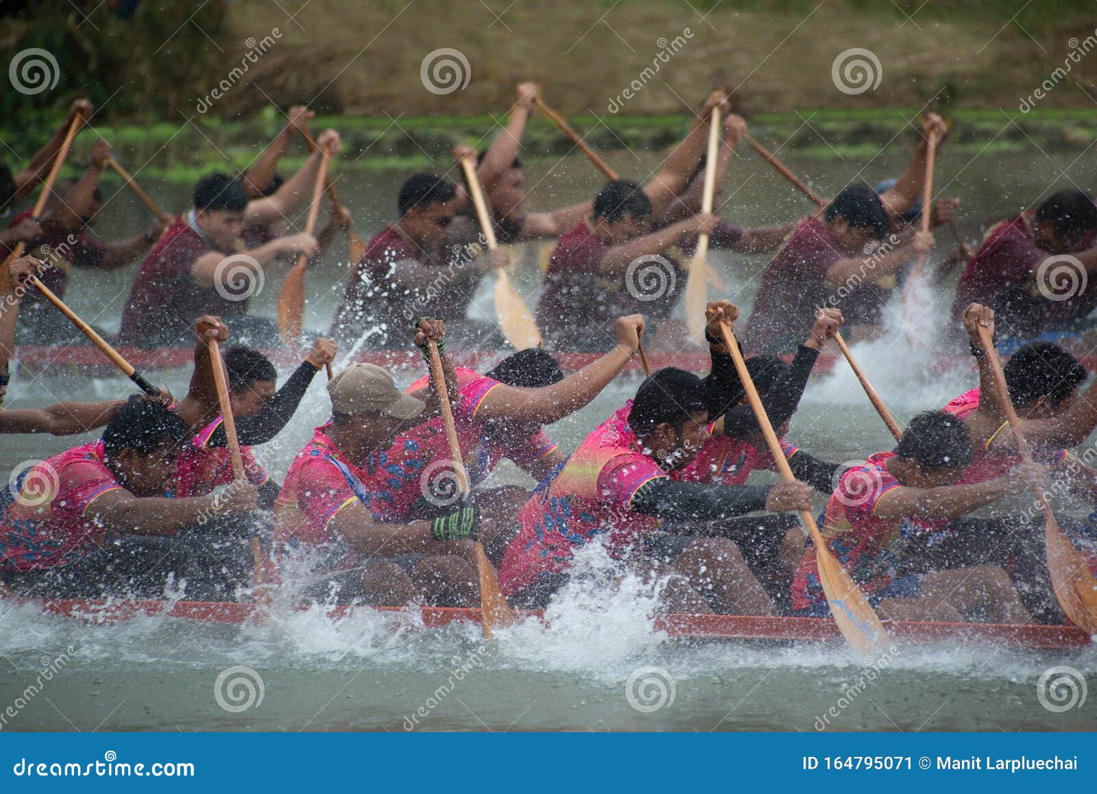 Thai Long Boat Racing Championship. Editorial Photo - Image of fast ...