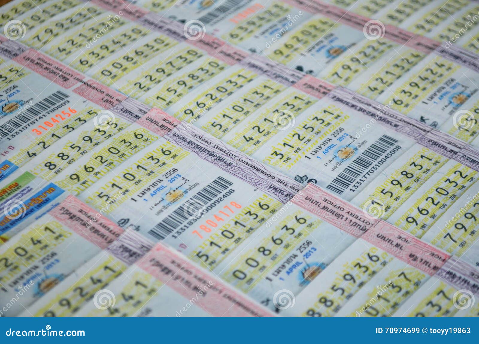 Thai lottery editorial stock image. Image of close, chance - 70974699