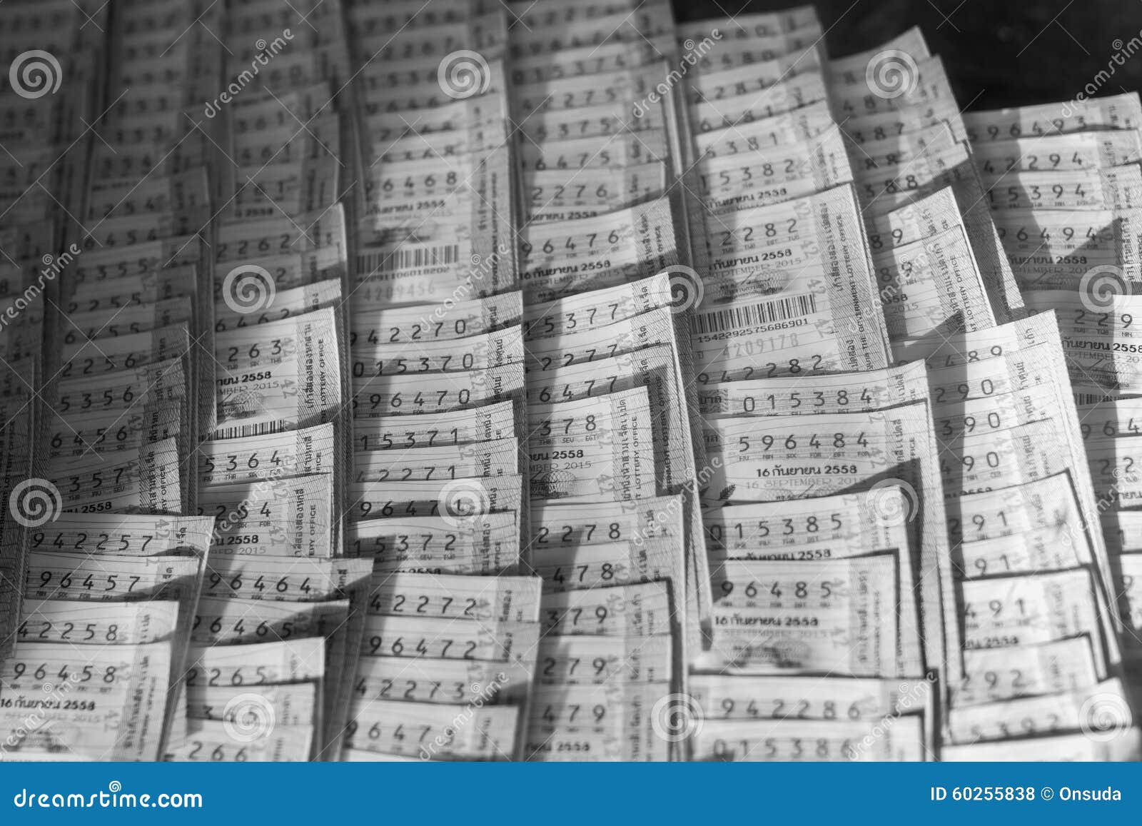 Thai Lottery Ticket on Stall Stock Photo - Image of luck, shade: 60255838