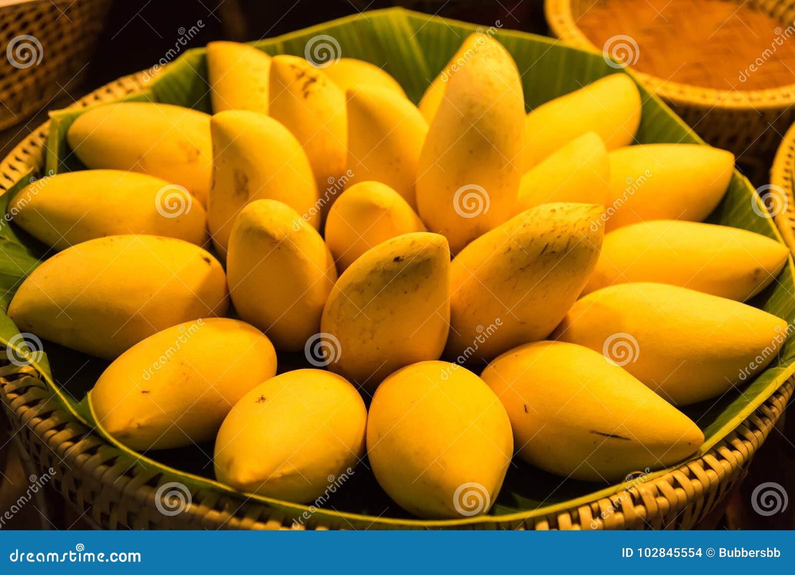 Thai Mango Fruit in Night Market.Thailand. Stock Photo - Image of ...