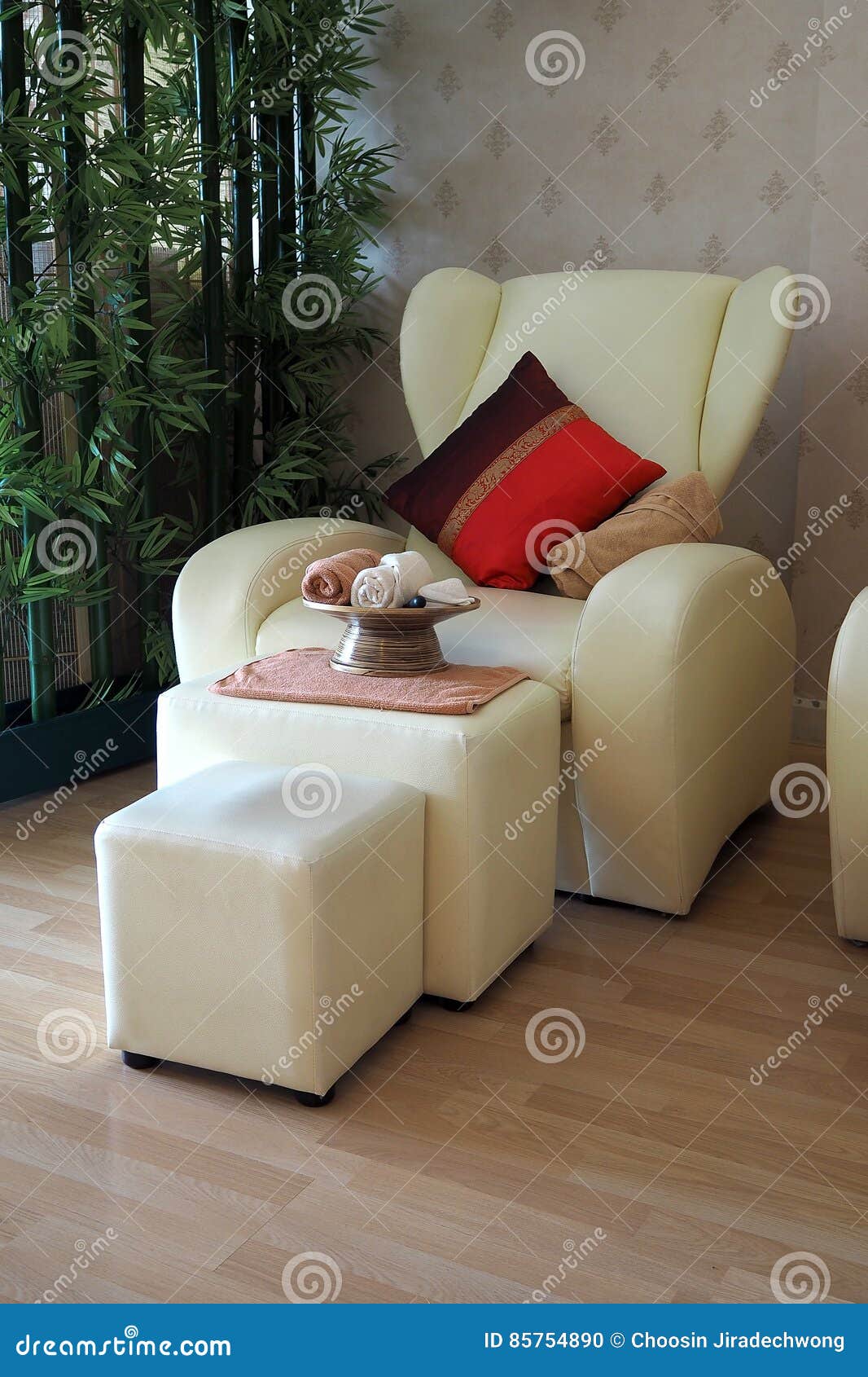 Thai massage chair stock photo. Image of modern, business - 85754890