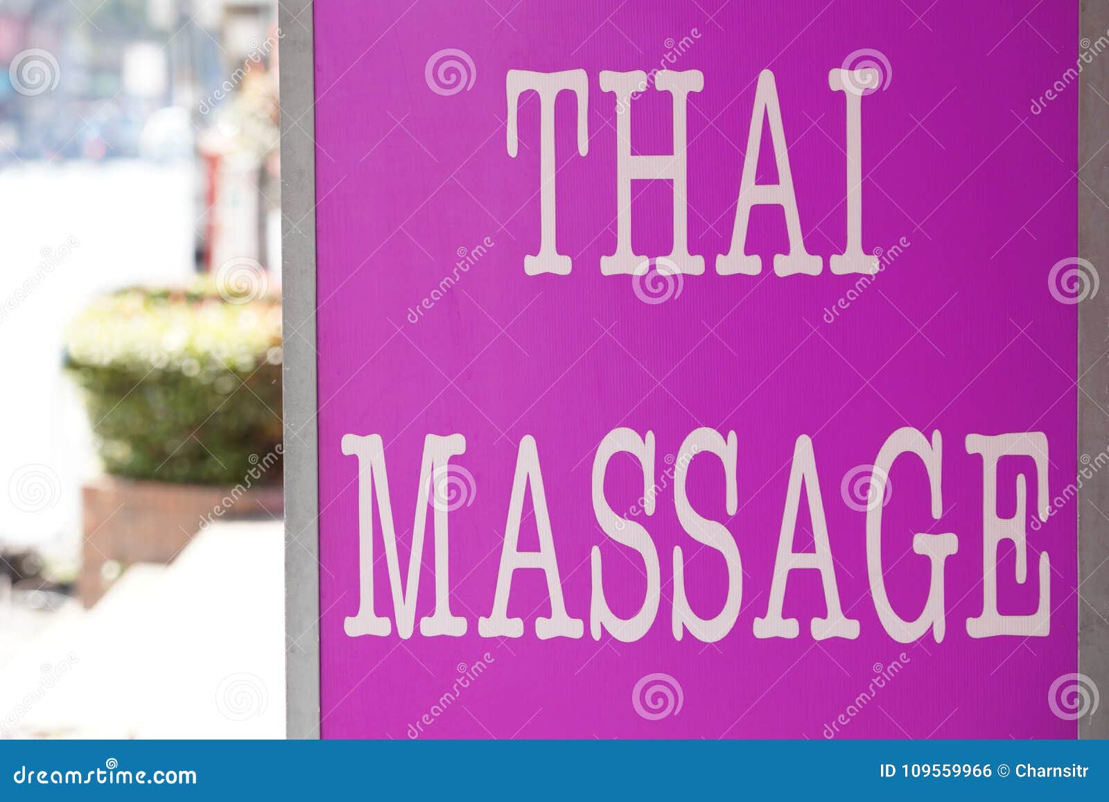 Thai massage sign stock photo. Image of hour, parallel - 109559966