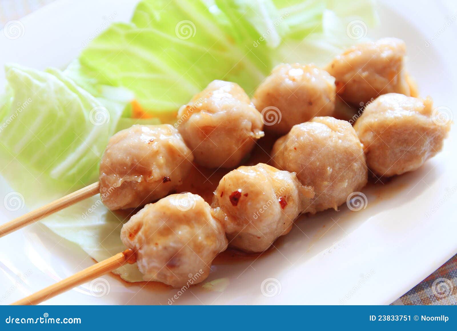 Thai Meatball stock image. Image of color, ground, garlic - 23833751