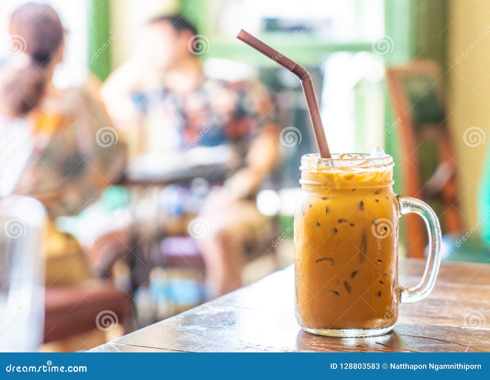 Thai milk tea jar stock image. Image of milk, asian - 128803583