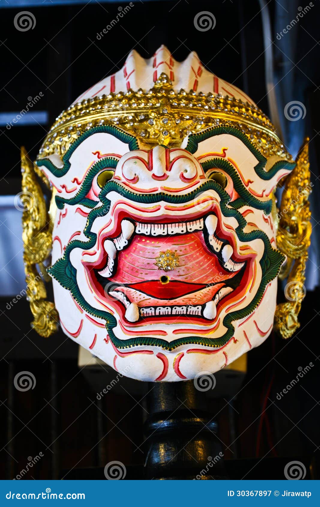 Thai Monkey khon mask stock image. Image of asian, cultural - 30367897