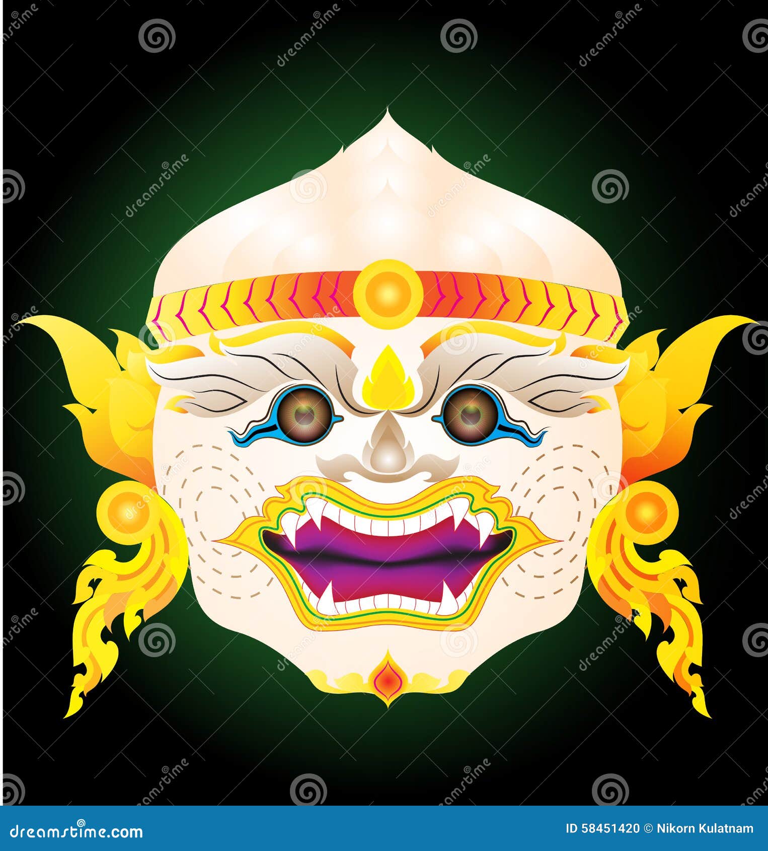 Hanuman Mask In Ramayana Story Stock Image | CartoonDealer.com #178998799