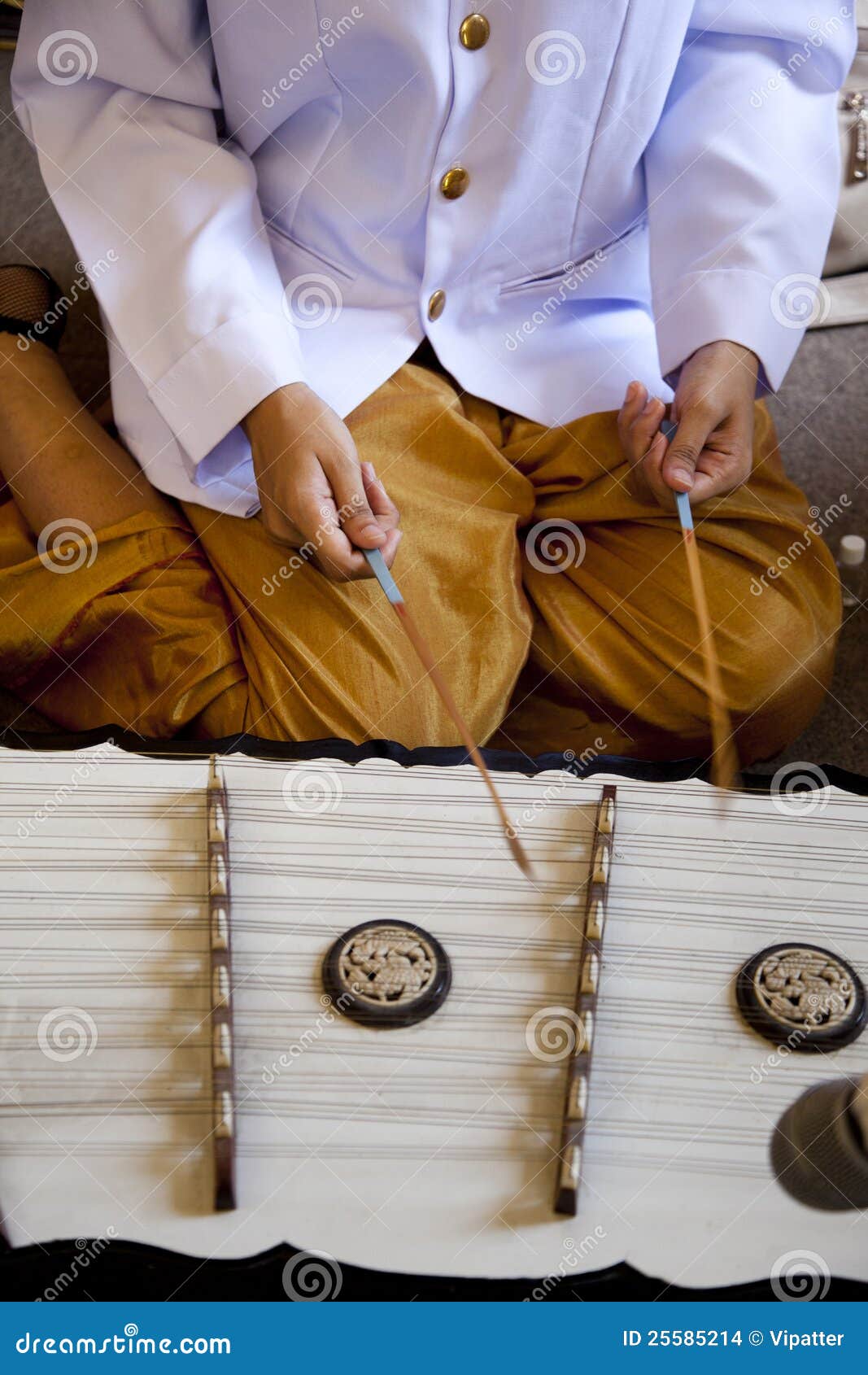 Thai Music Instrument / Kimm Stock Photo - Image of play, thai: 25585214