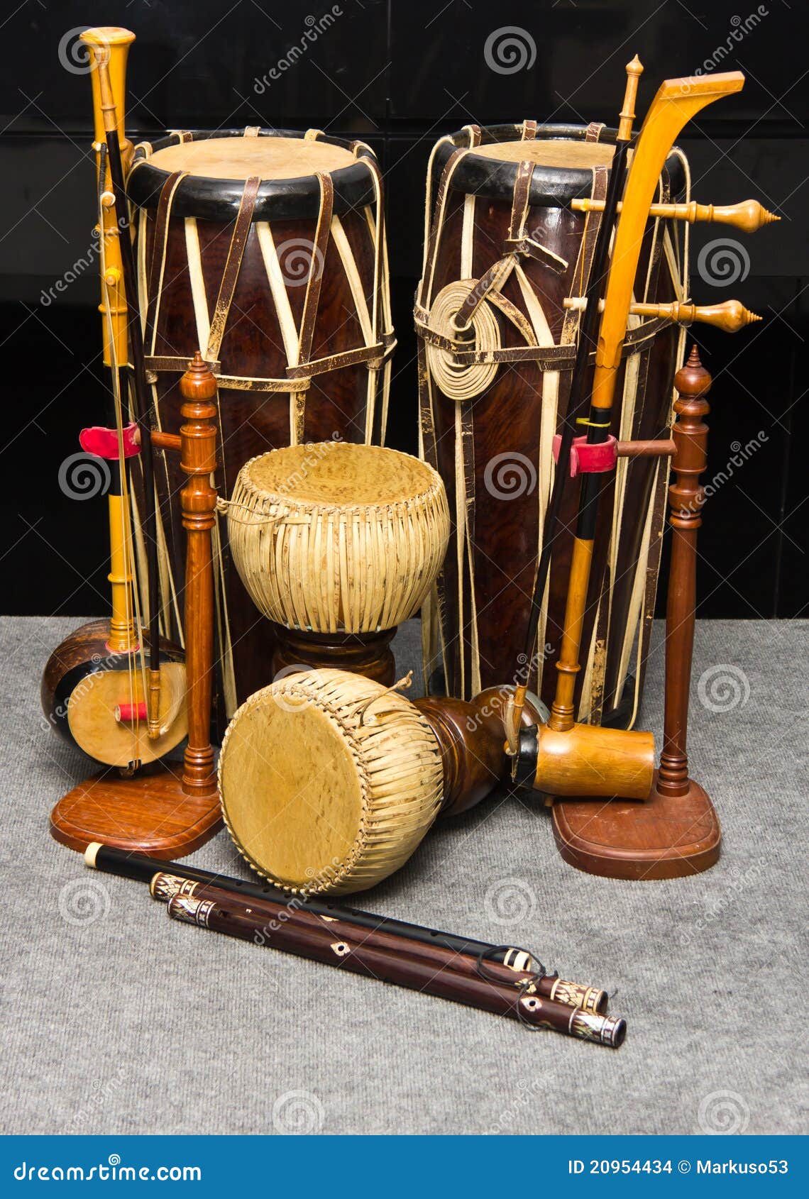Thai musical instrument stock photo. Image of craft, flute - 20954434