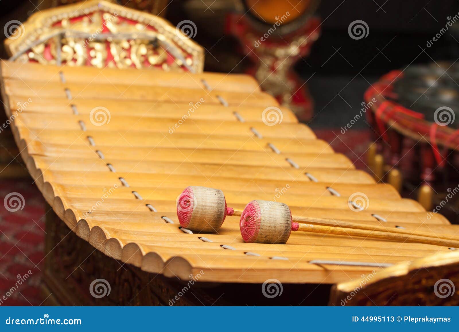 Set Of Thai Musical Instruments Stock Photo | CartoonDealer.com #44995134
