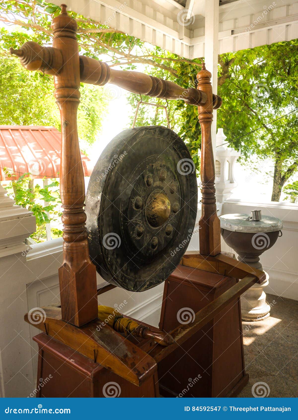 Thai Native Gong. Ancient Gong in Thailand Stock Image - Image of ...