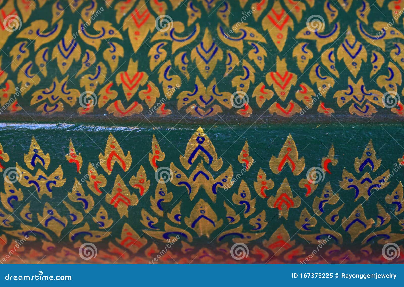 Thai Pattern is an Art of Wall Paintings Various Patterns, Beautiful ...