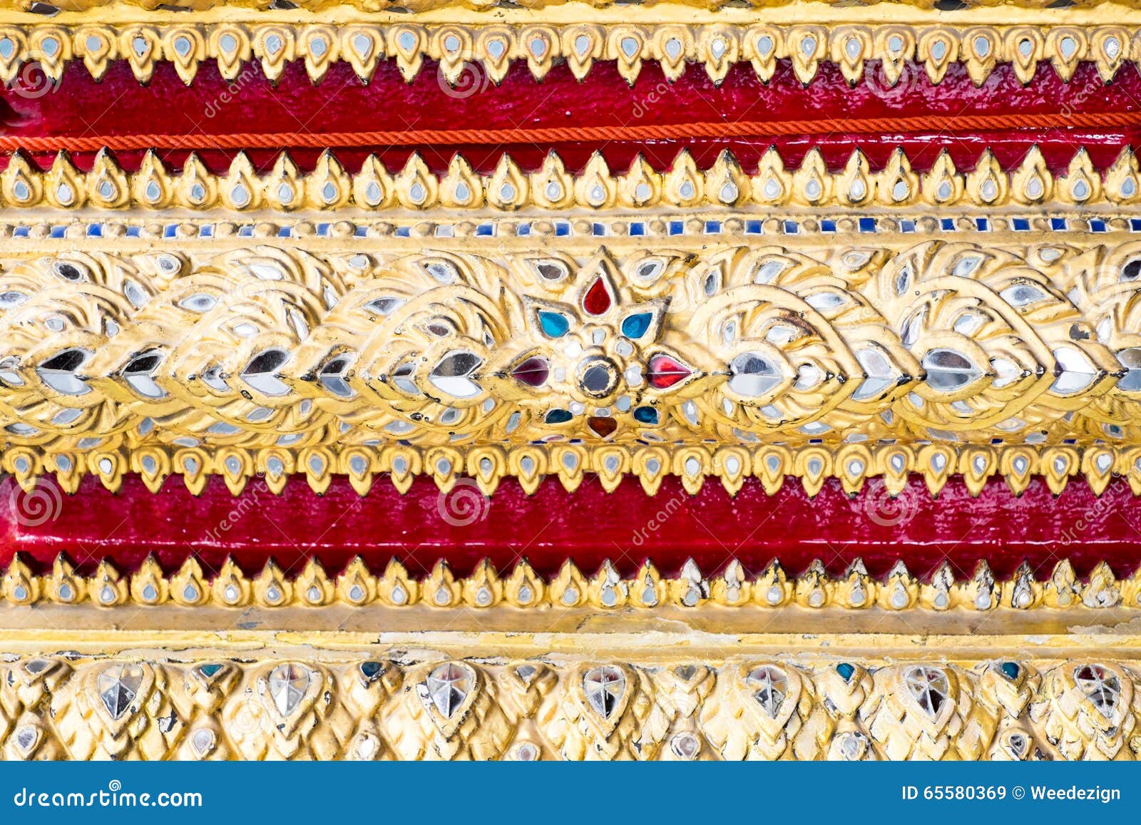 Thai Pattern Art Wall ,texture Background Stock Image - Image of ...