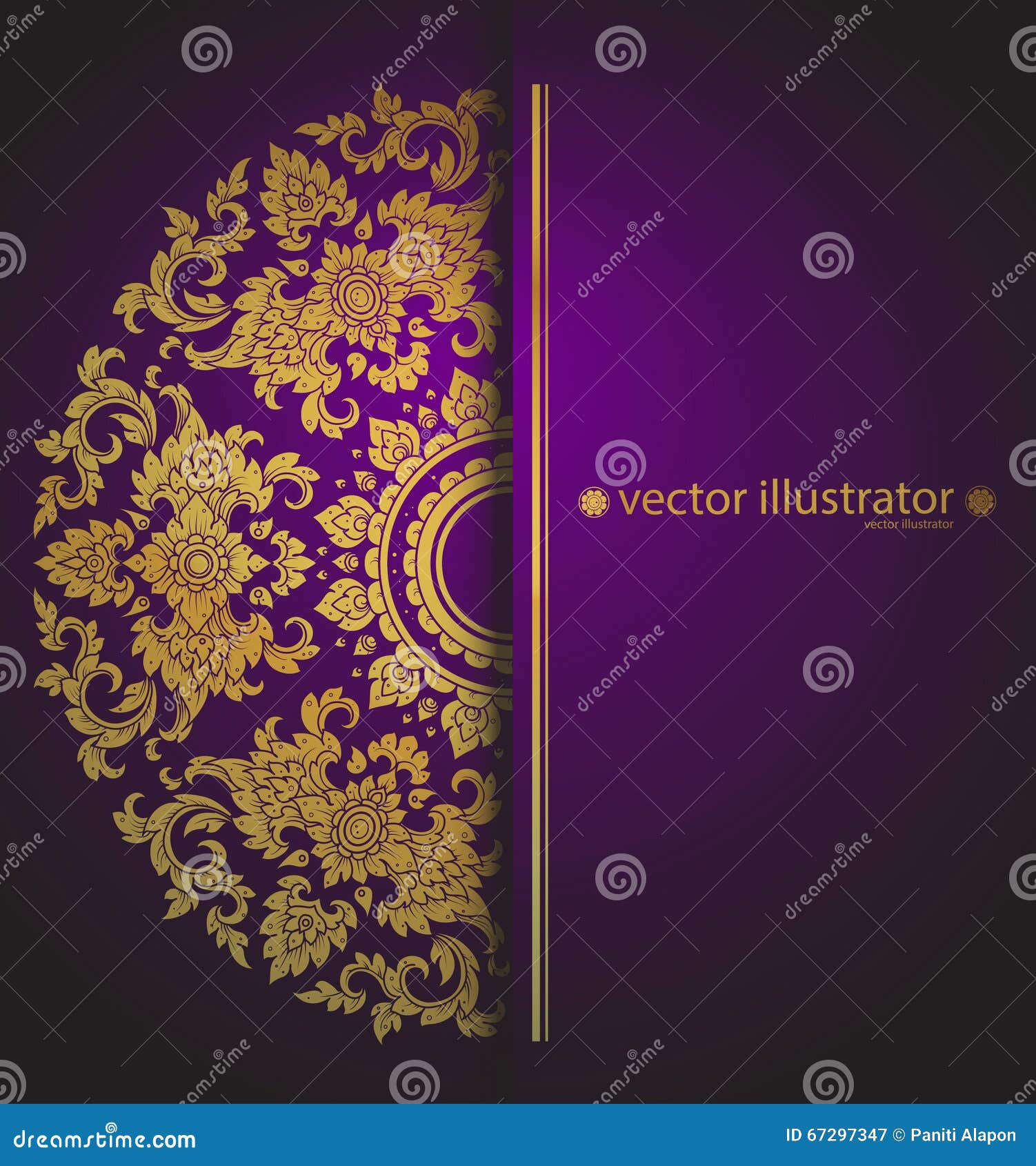 Thai Pattern Elegant Background Stock Vector - Illustration of modern ...
