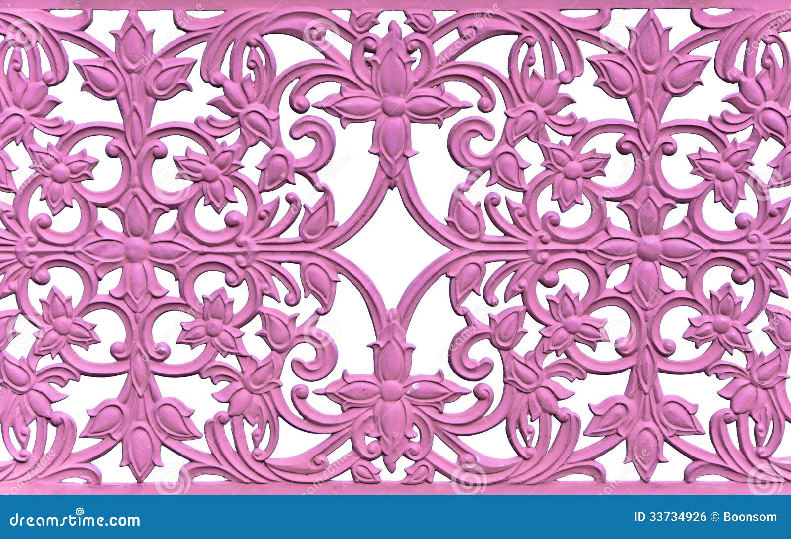 Thai Pattern Fence Royalty-Free Stock Image | CartoonDealer.com #33734926