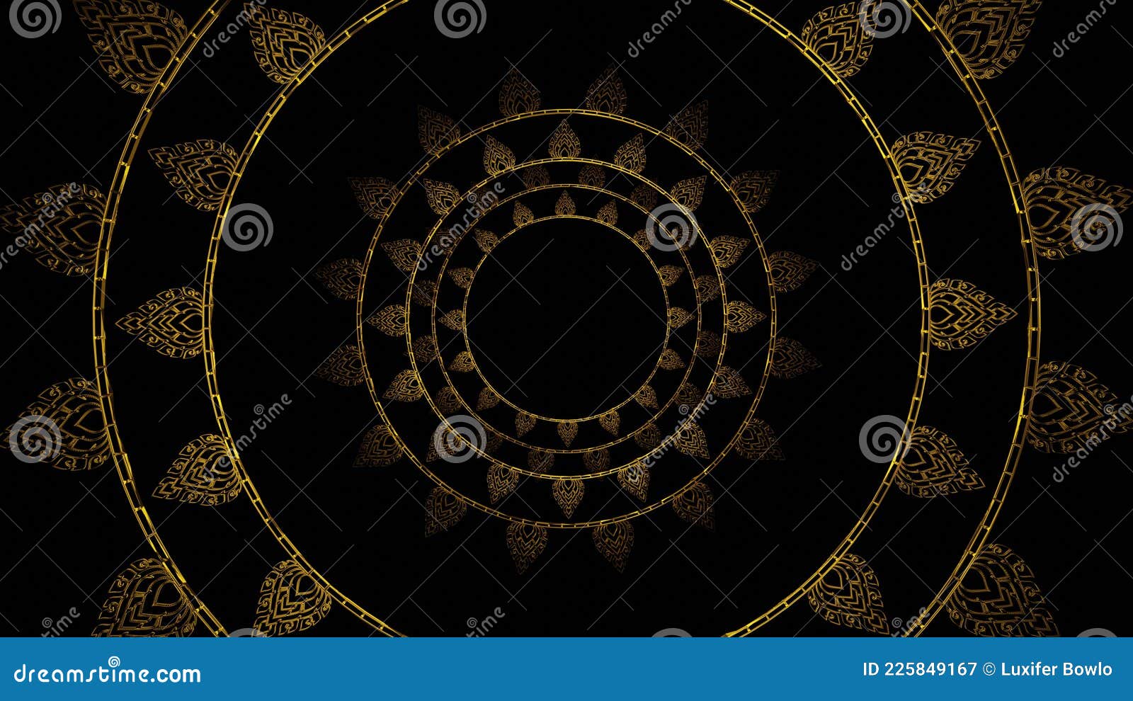 Thai Pattern Frame Modern Design. Stock Illustration - Illustration of ...