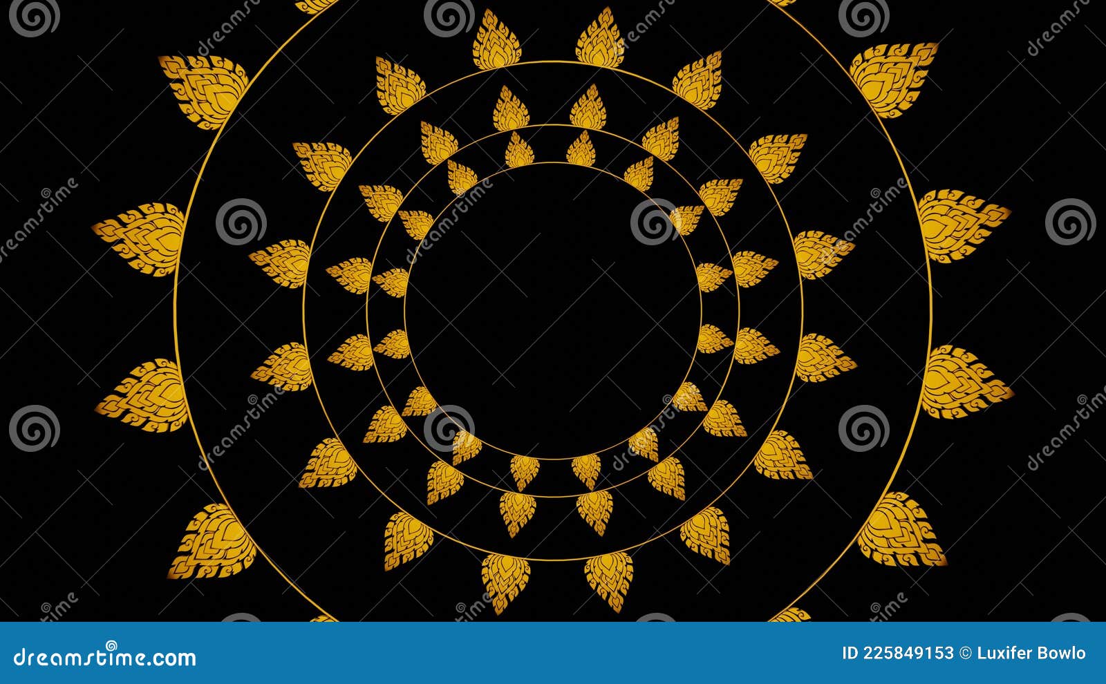 Thai Pattern Frame Modern Design. Stock Illustration - Illustration of ...