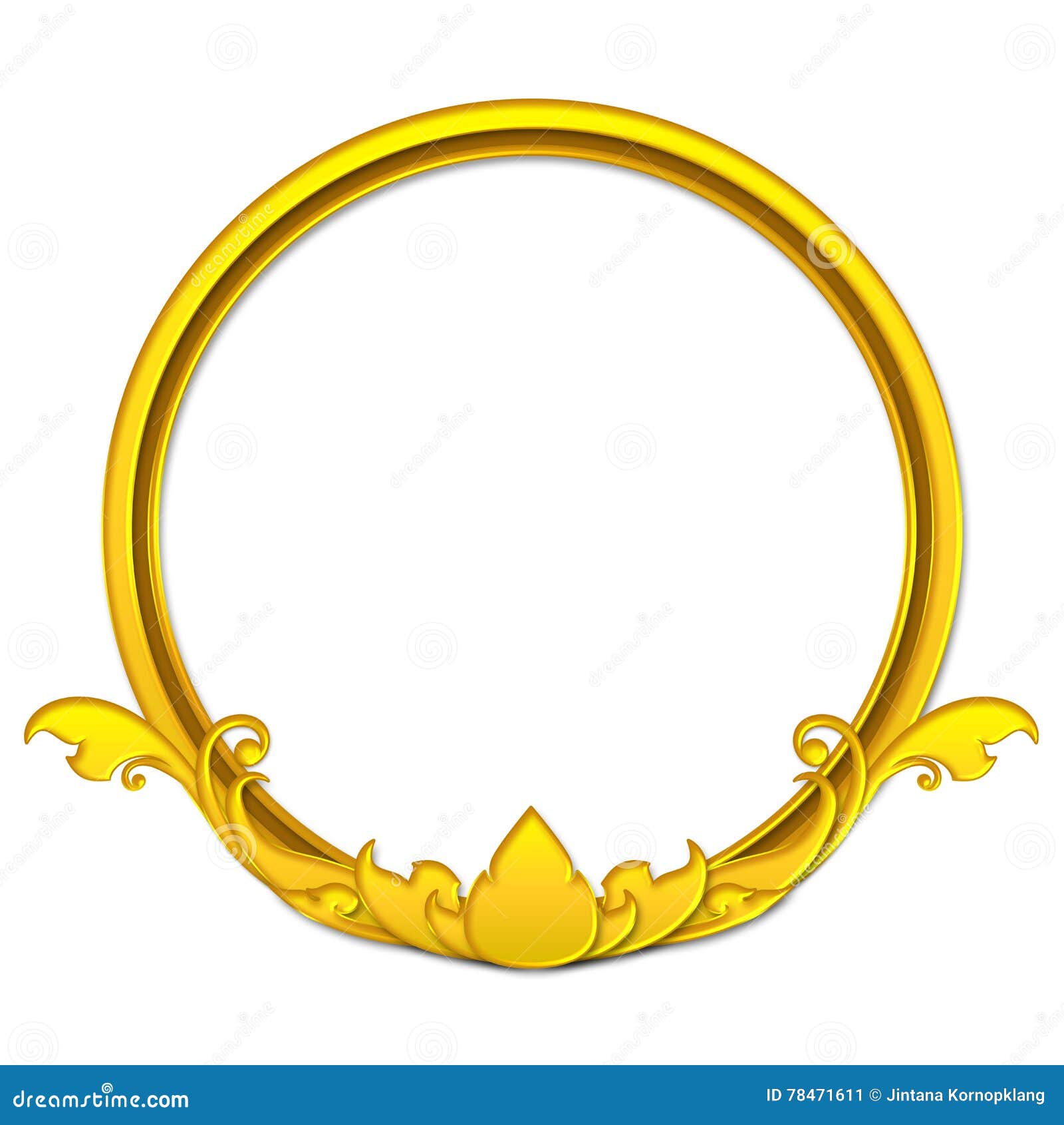 Thai Pattern Frame Thai Art Traditional Stock Illustration ...