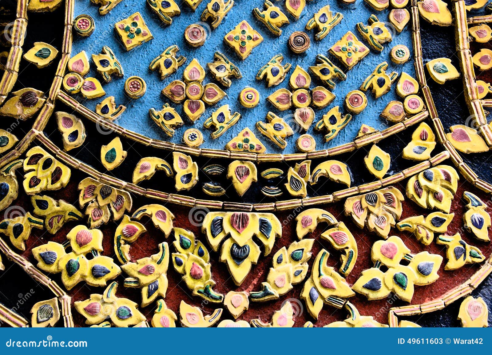 Thai Pattern Textures,Abstract Background Stock Image - Image of ...