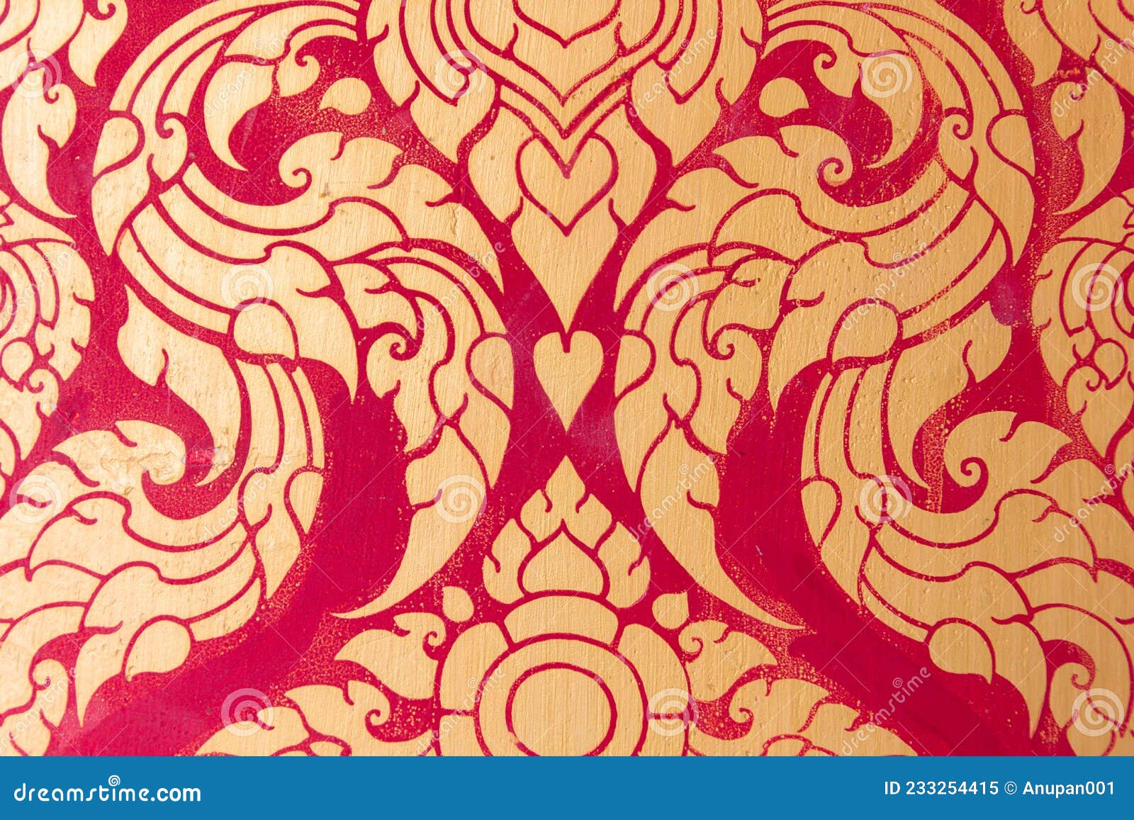 Thai Pattern Traditional Art Stock Image - Image of wall, culture ...