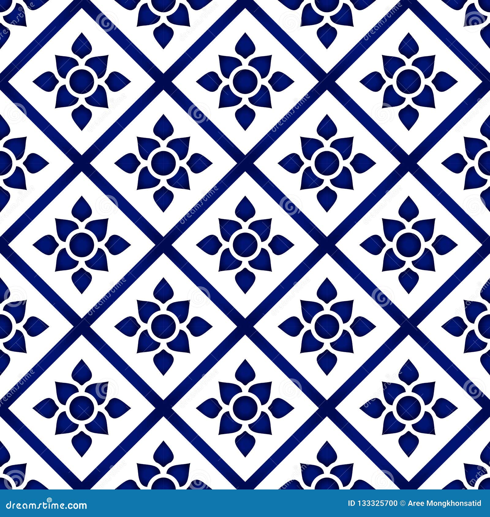 Thai pattern vector stock vector. Illustration of oriental - 133325700