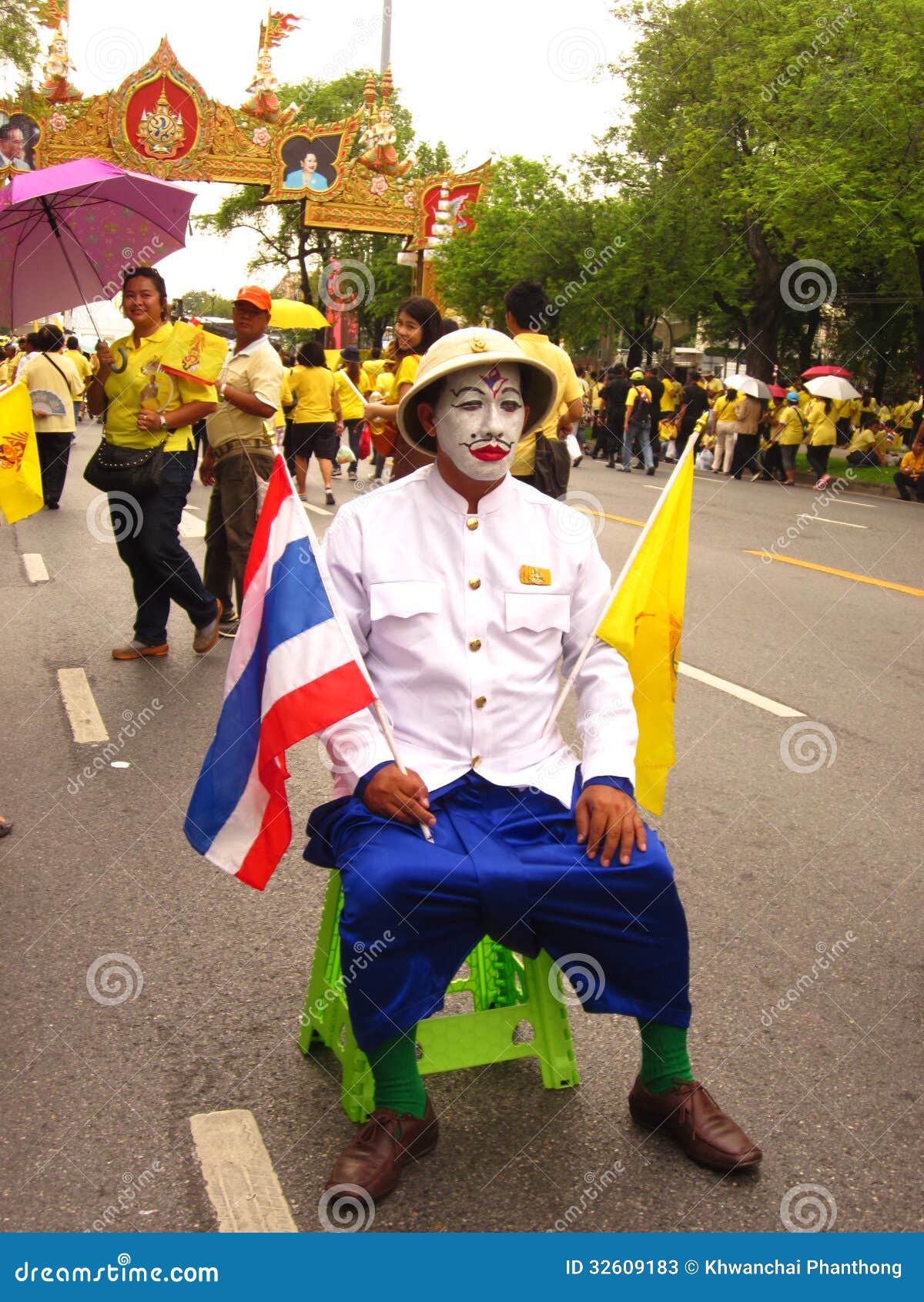 Thai People S Celebrating in Thailand Editorial Stock Photo - Image of ...
