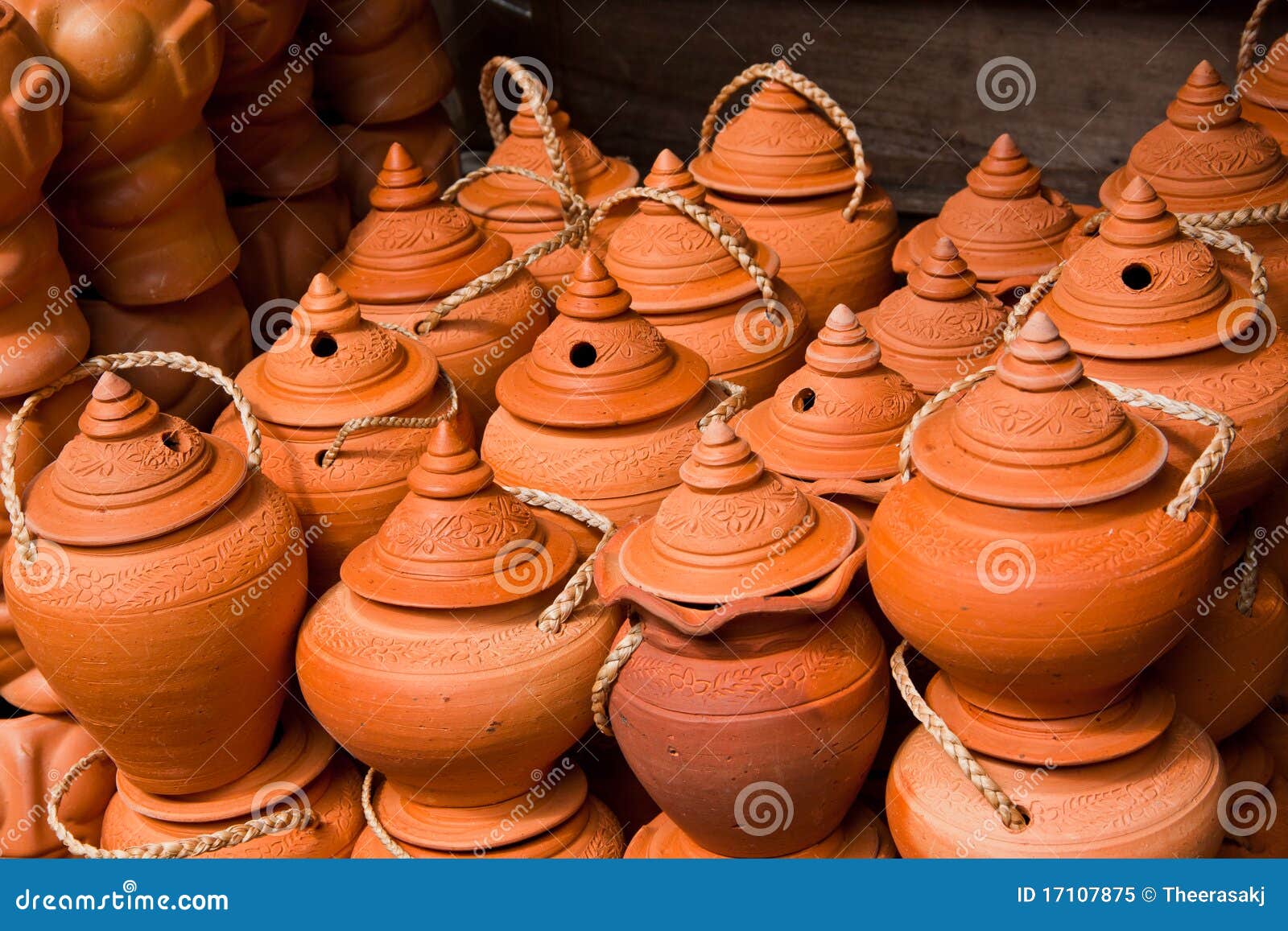 Thai potteries style stock image. Image of tour, tradition - 17107875