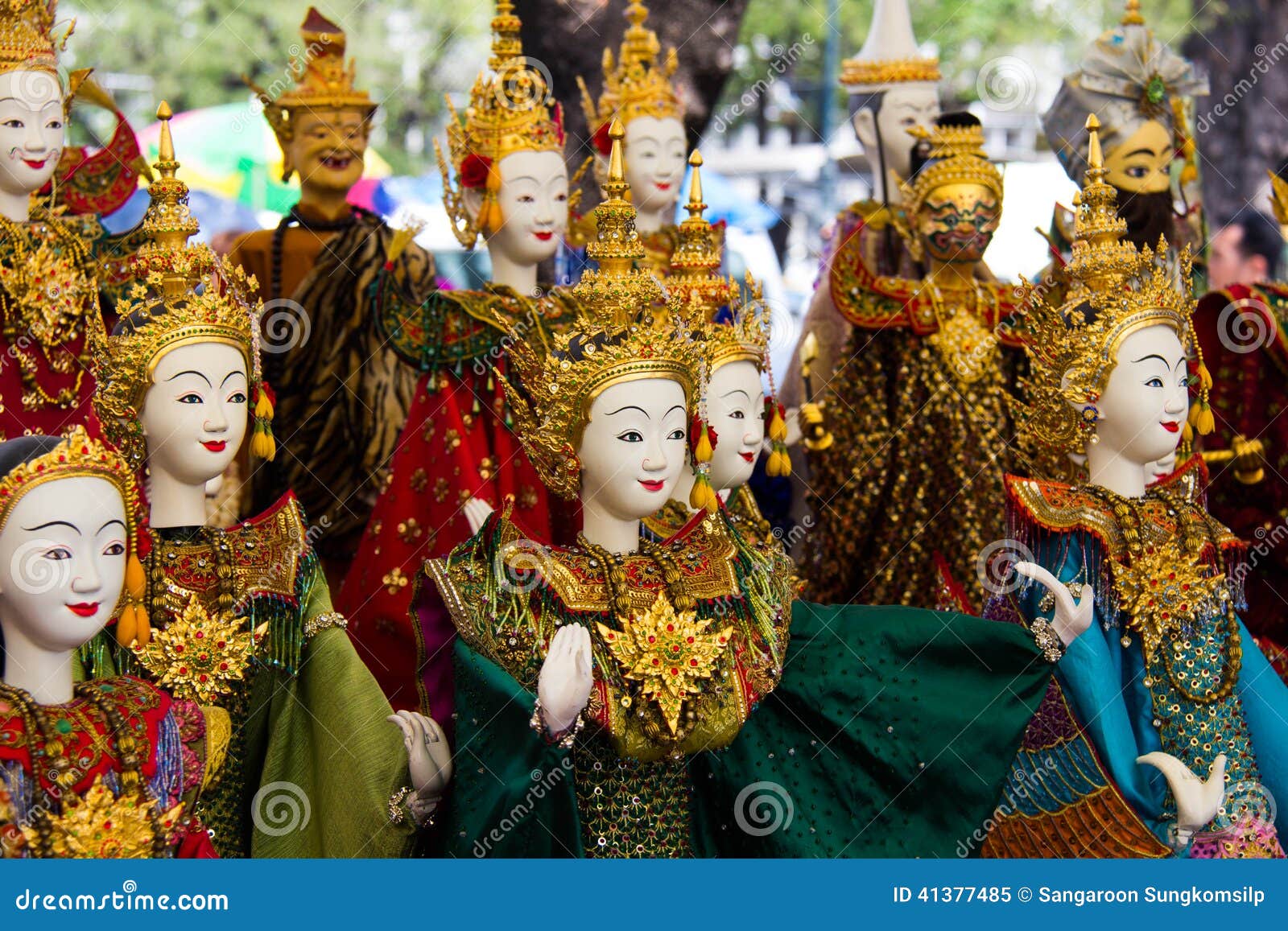 Thai puppet stock image. Image of doll, decorative, play - 41377485