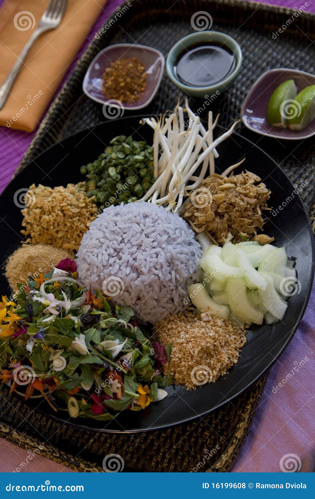 Thai Purple Rice stock photo. Image of curry, ethnic - 16199608