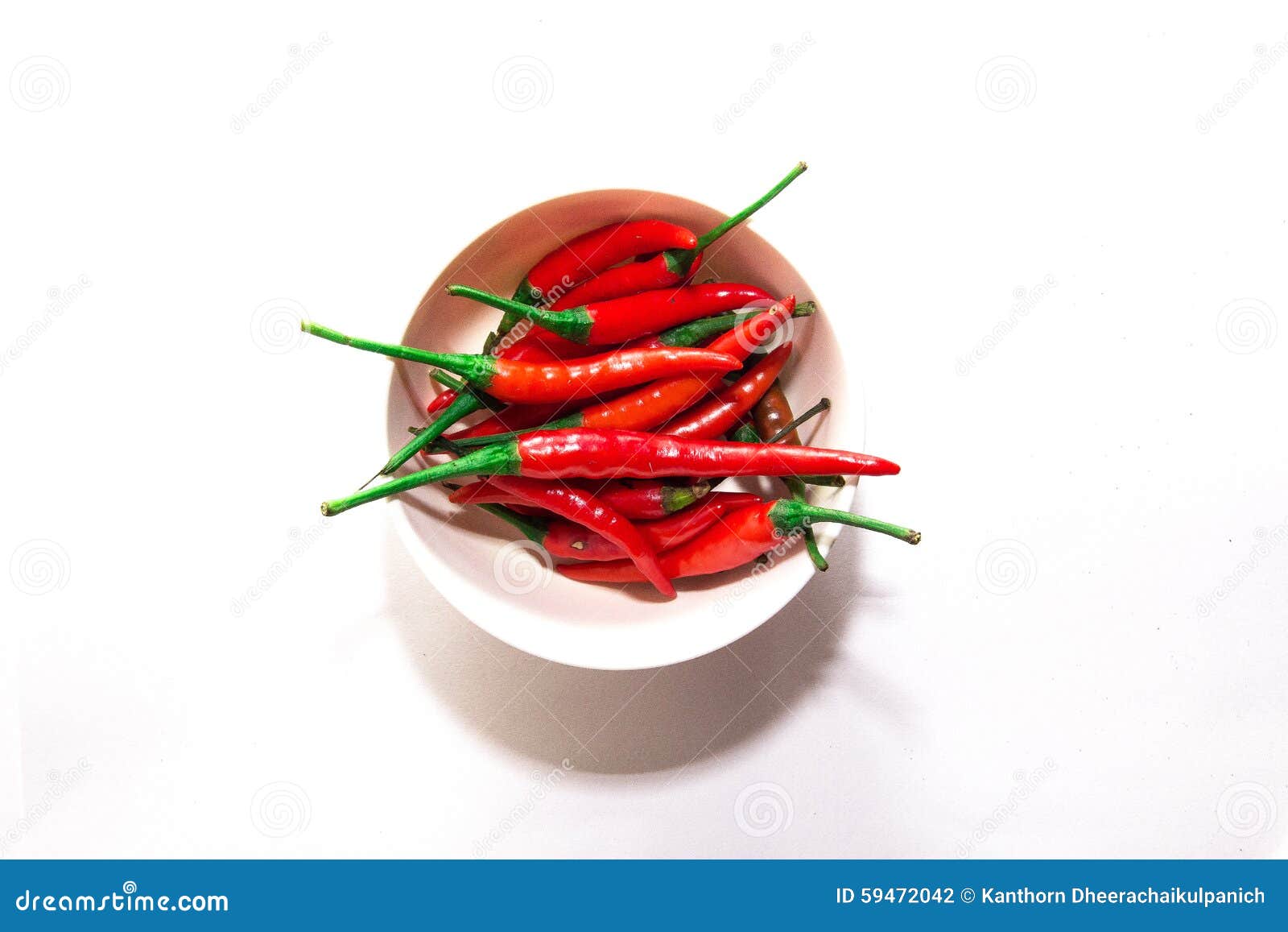 Thai Red Chilli stock photo. Image of spice, vegetable - 59472042
