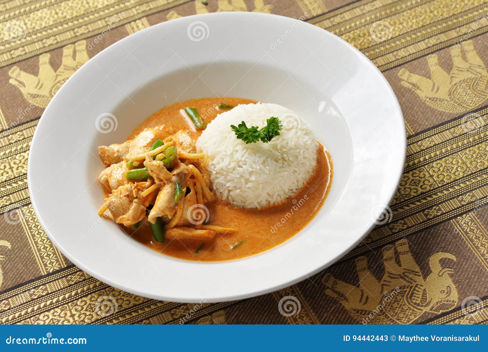 Thai red curry stock image. Image of delicate, restaurant - 94442443
