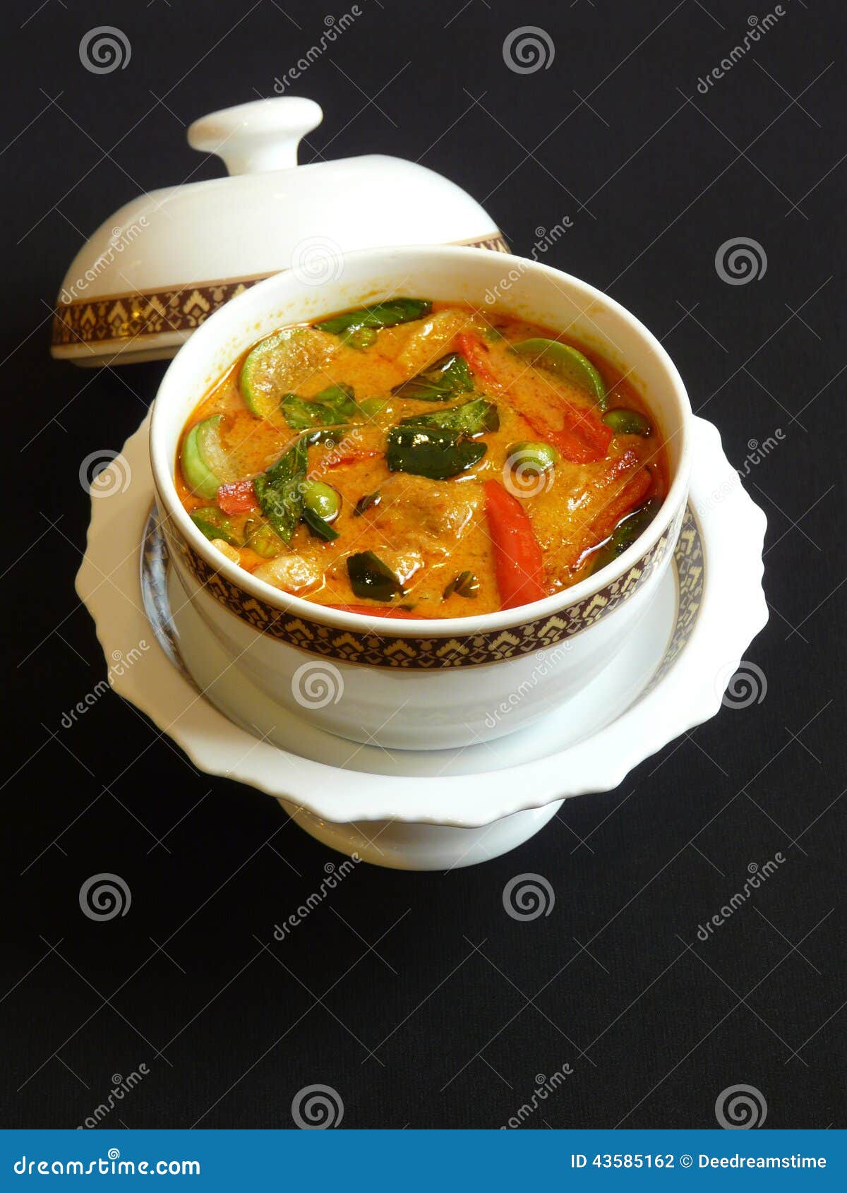 Thai red curry with pork stock photo. Image of special - 43585162