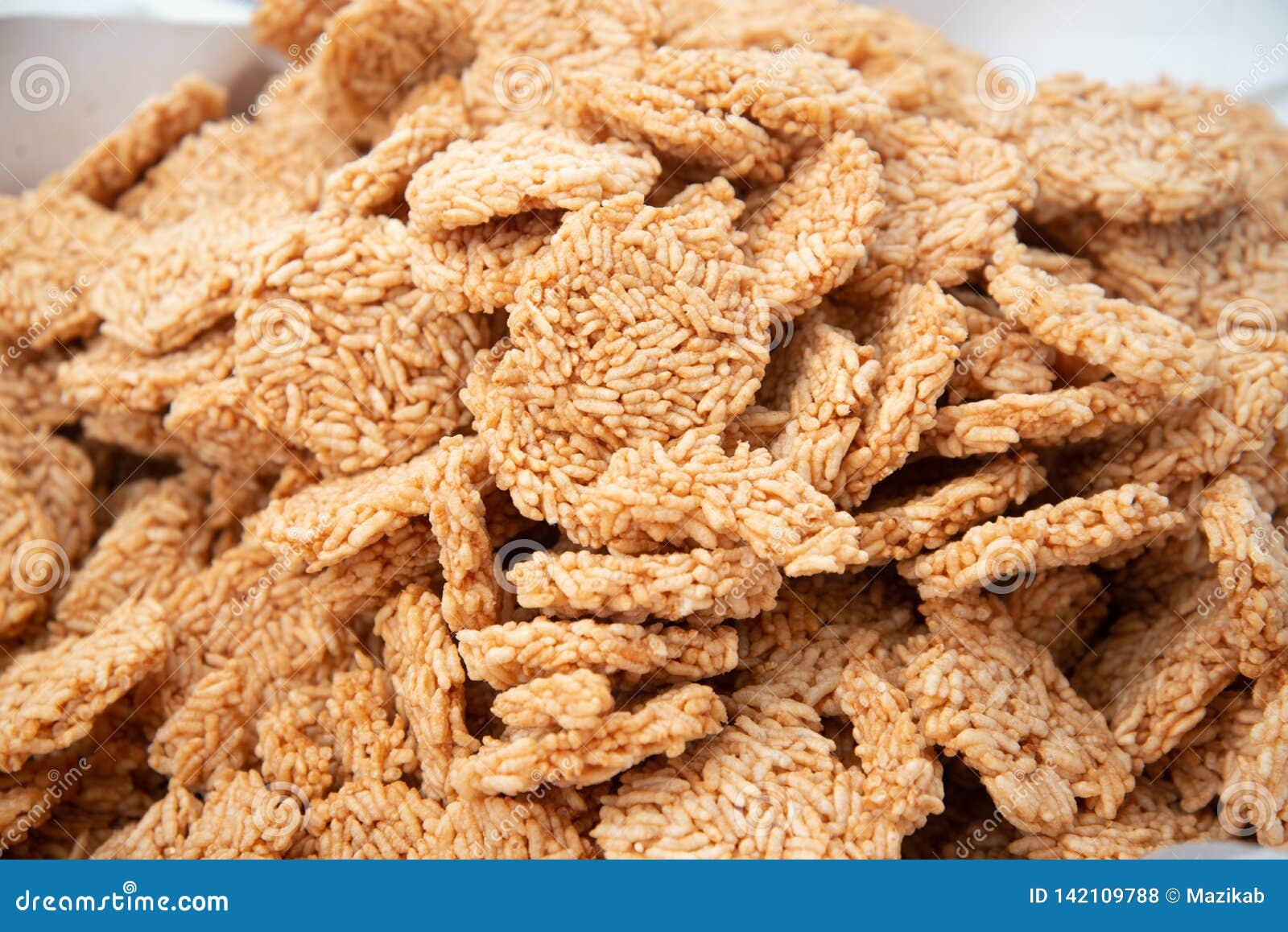 Thai rice cracker stock photo. Image of diet, circle - 142109788