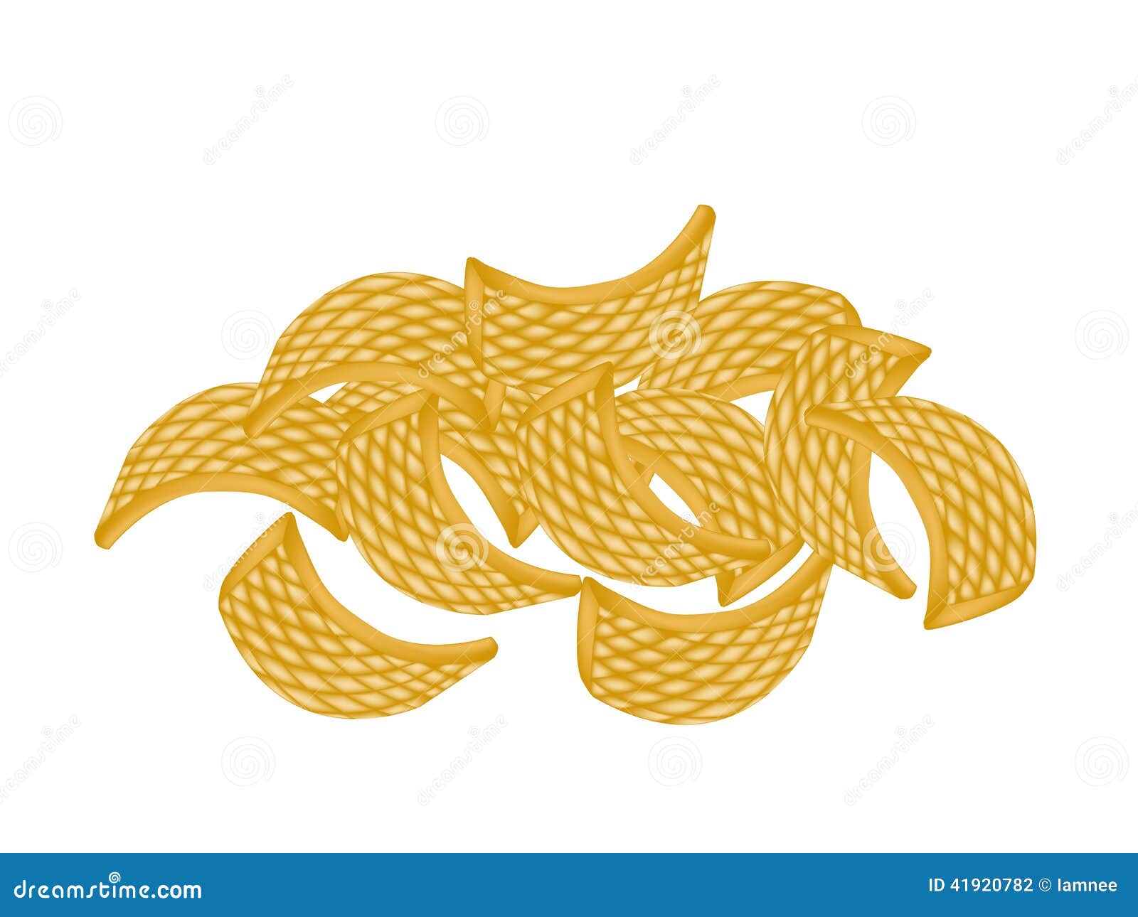 Thai Rice Crackers on a White Background Stock Vector - Illustration of ...