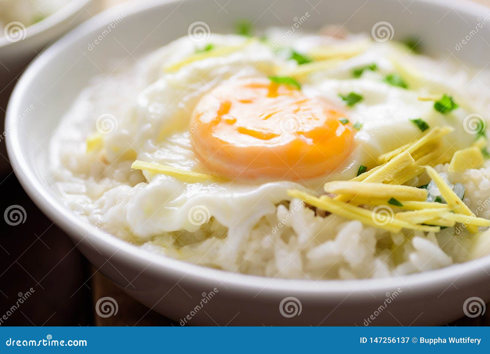 Thai Rice Soup or Soft-boiled Rice Stock Image - Image of asia, meal ...
