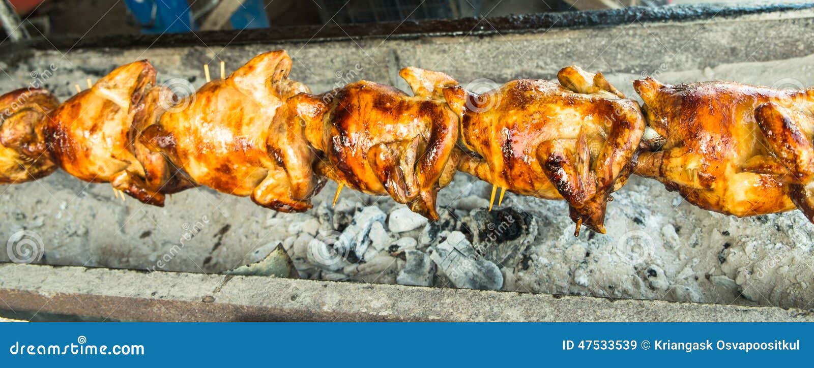 Thai roasting chicken stock image. Image of meal, chops - 47533539